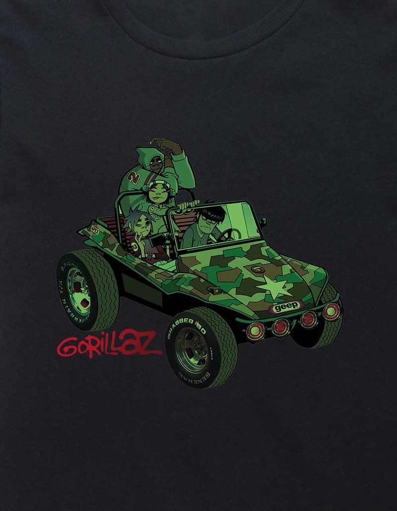 GORILLAZ Green Geep Unisex Kids Tee - BLACK | Tillys