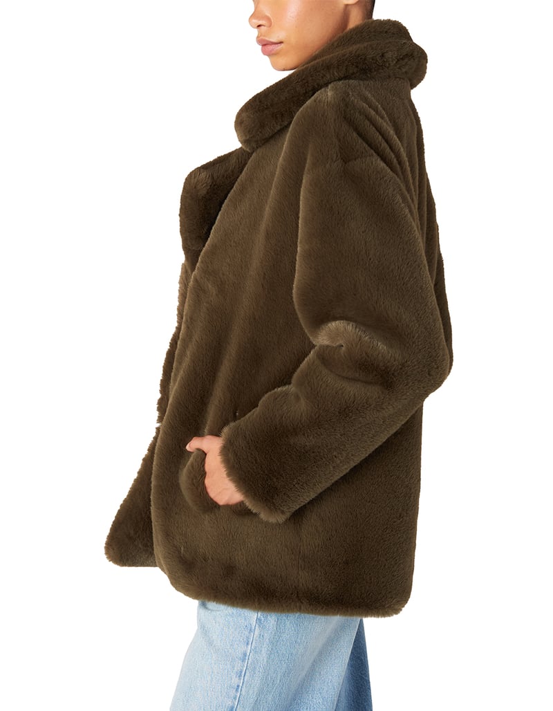 BLANK NYC Double Matcha Faux Fur Womens Jacket - BROWN | Tillys