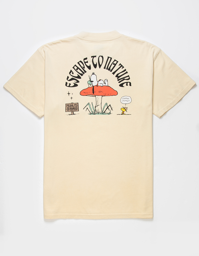 PARKS PROJECT x Peanuts Escape To Nature Mens Pocket Tee - NATURAL | Tillys