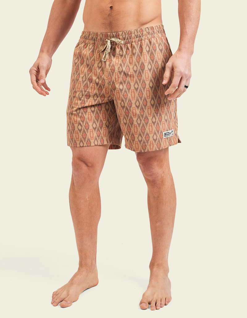 HOWLER BROTHERS Deep Set Mens Boardshorts - BRN/ORANGE - XL | Tillys