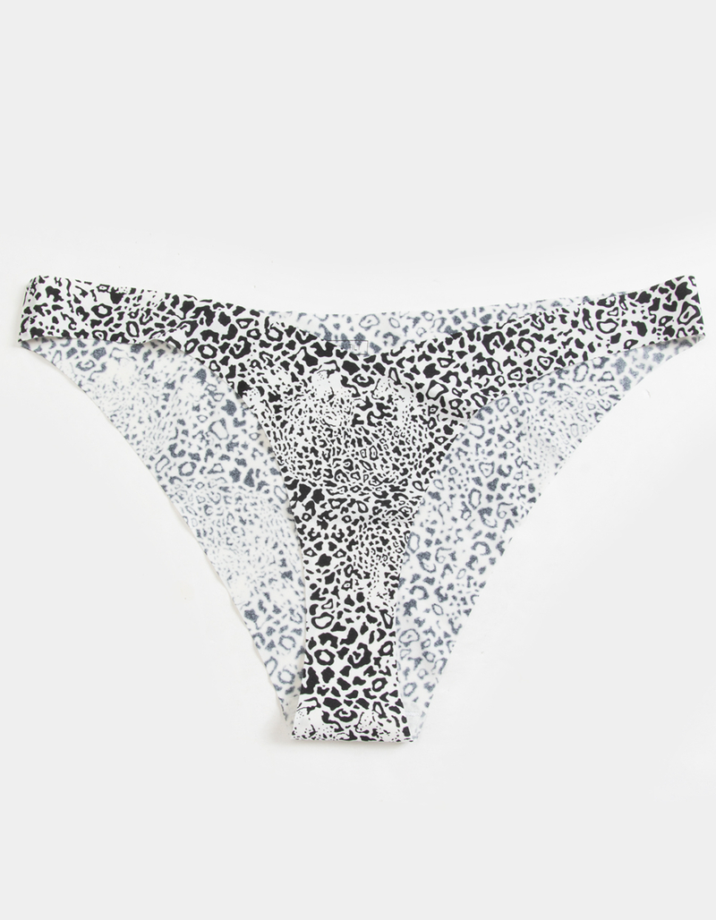 FULL TILT Leopard Lasercut Cheeky Panties - WHT/BLK - S | Tillys