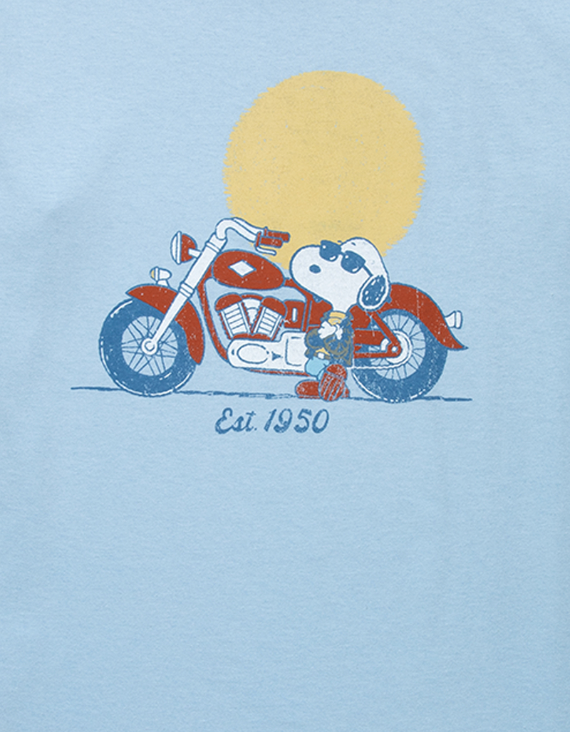 RSQ x Peanuts Snoopy Motorcycle Boys Tee - LIGHT BLUE - S | Tillys