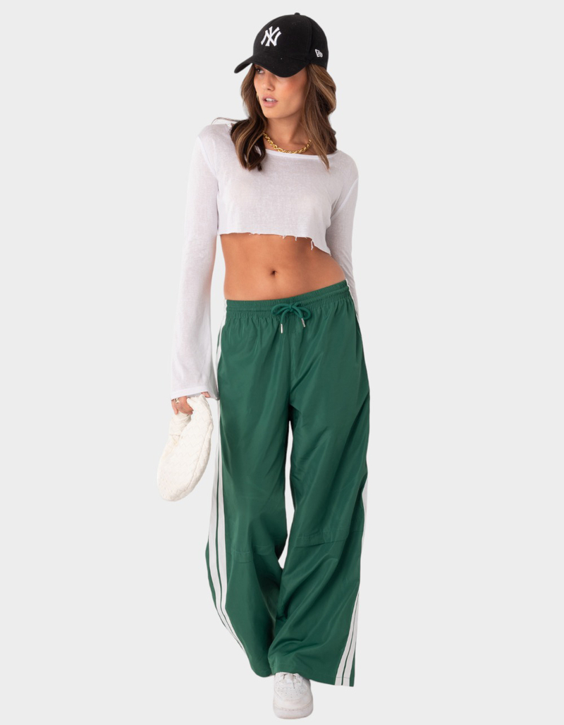 EDIKTED Fauna Nylon Womens Track Pants - GREEN | Tillys
