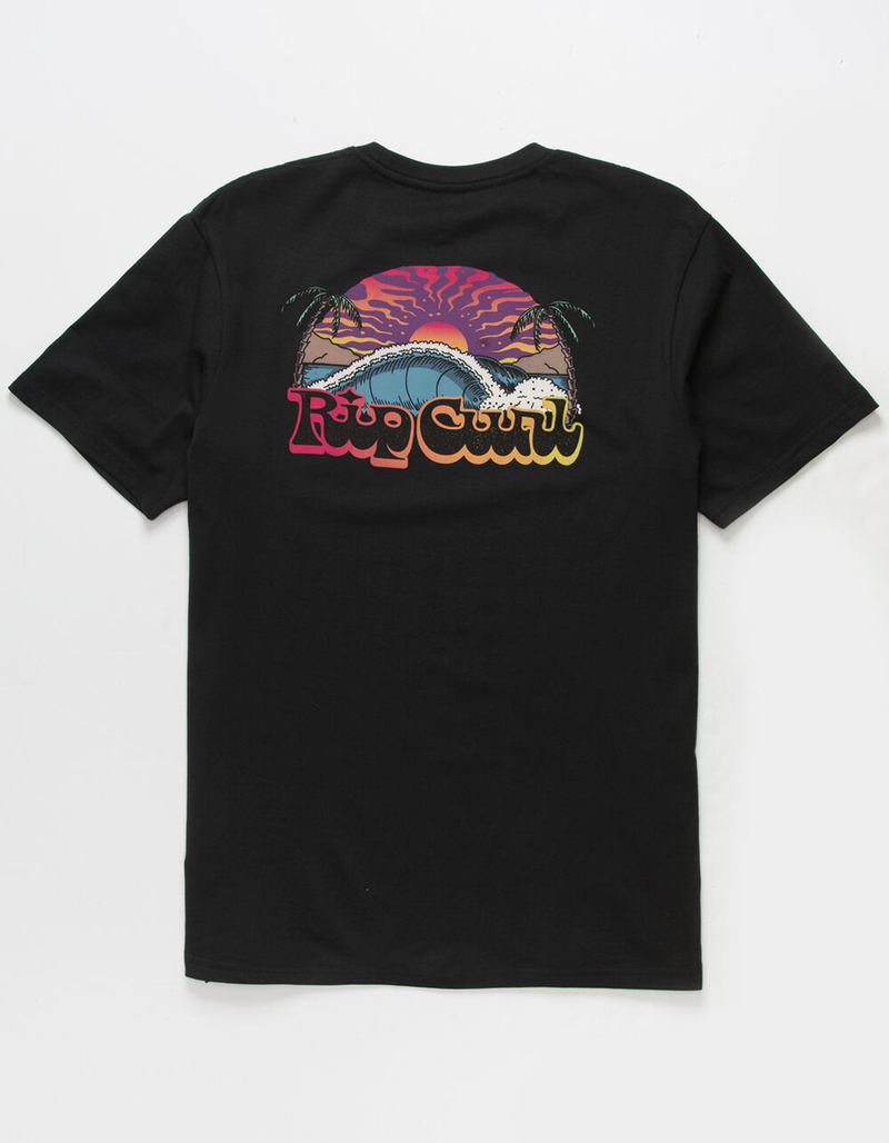 RIP CURL Cosmic Barrel Mens Black T-Shirt - BLACK | Tillys