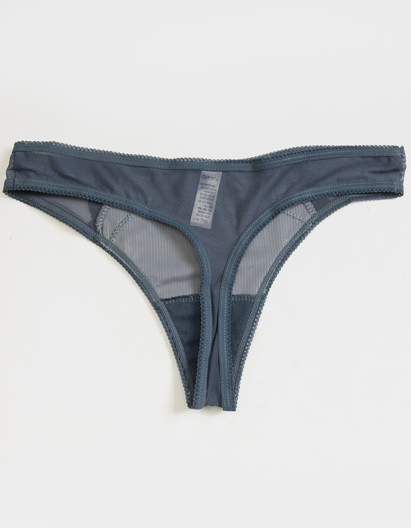 Sky And Sparrow Velvet Rib Thong Granite Tillys