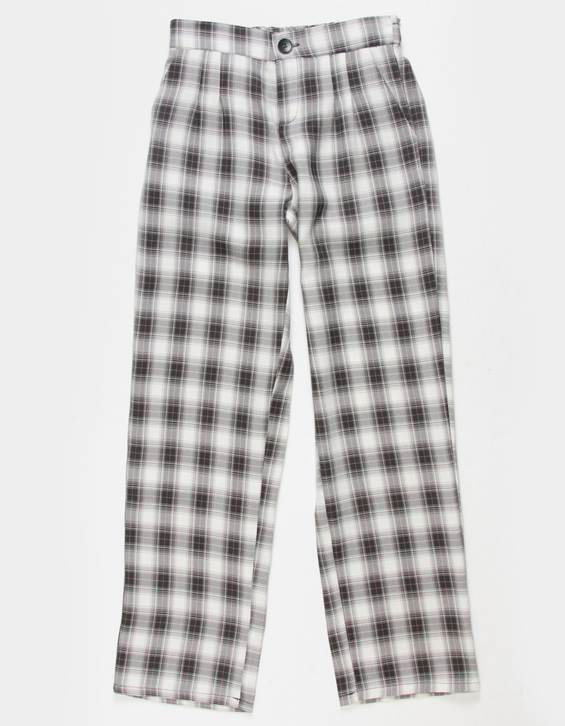 RSQ Girls Plaid Dad Pants - BLACK COMBO | Tillys