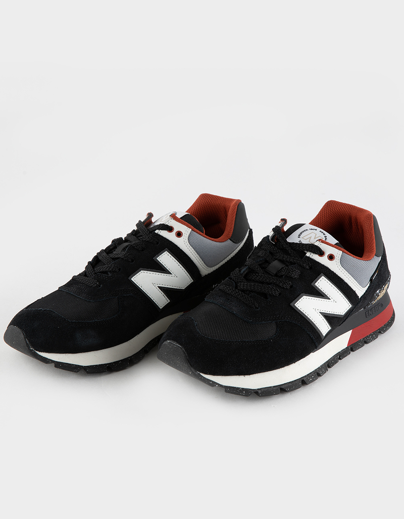 NEW BALANCE 574 Rugged Mens Shoes - BLACK COMBO - 11 | Tillys