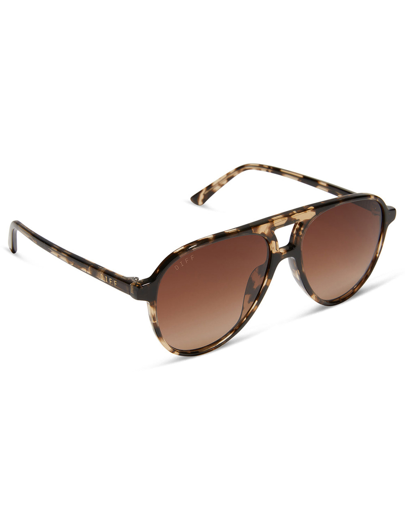 DIFF EYEWEAR Tosca II Polarized Sunglasses - TORTOISE - ONE SIZE | Tillys