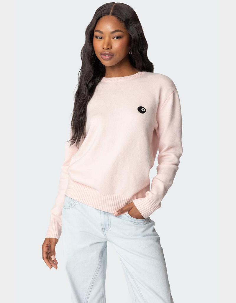 EDIKTED Magic 8 Sweater - LIGHT PINK - S | Tillys