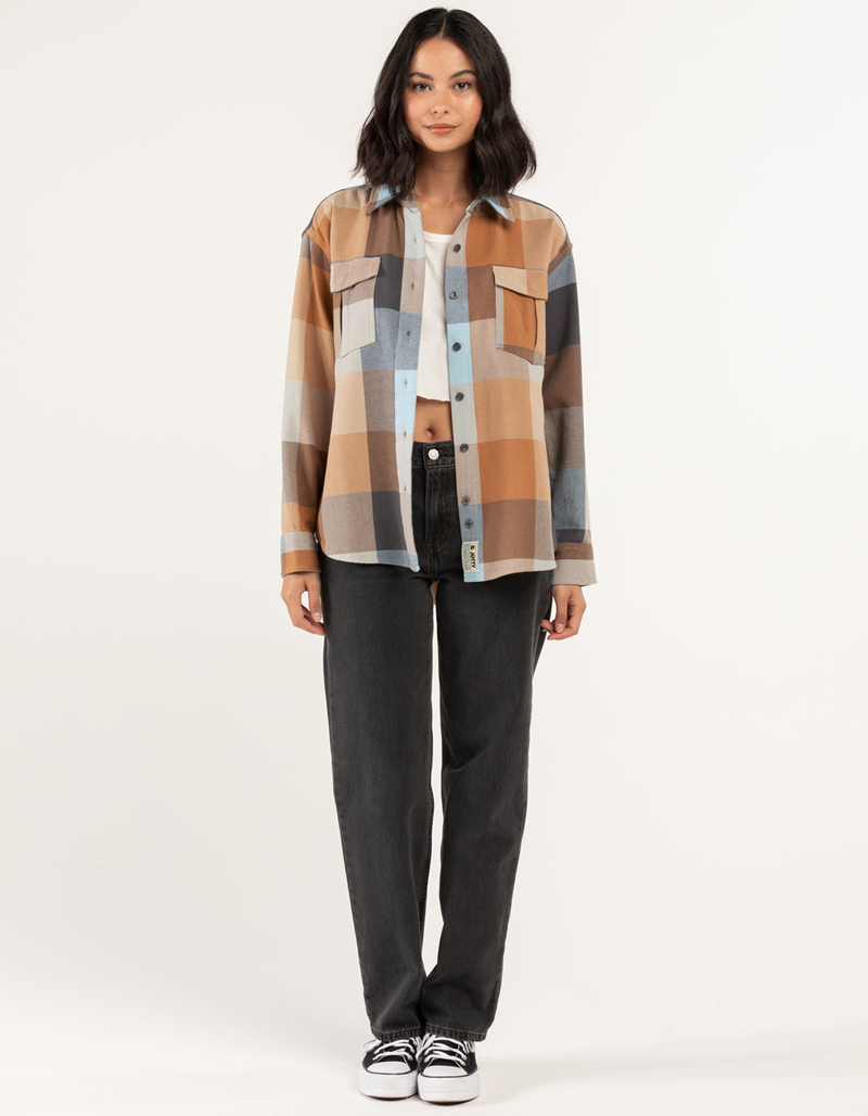 JETTY Anchor Womens Flannel - MULTI - XS | Tillys