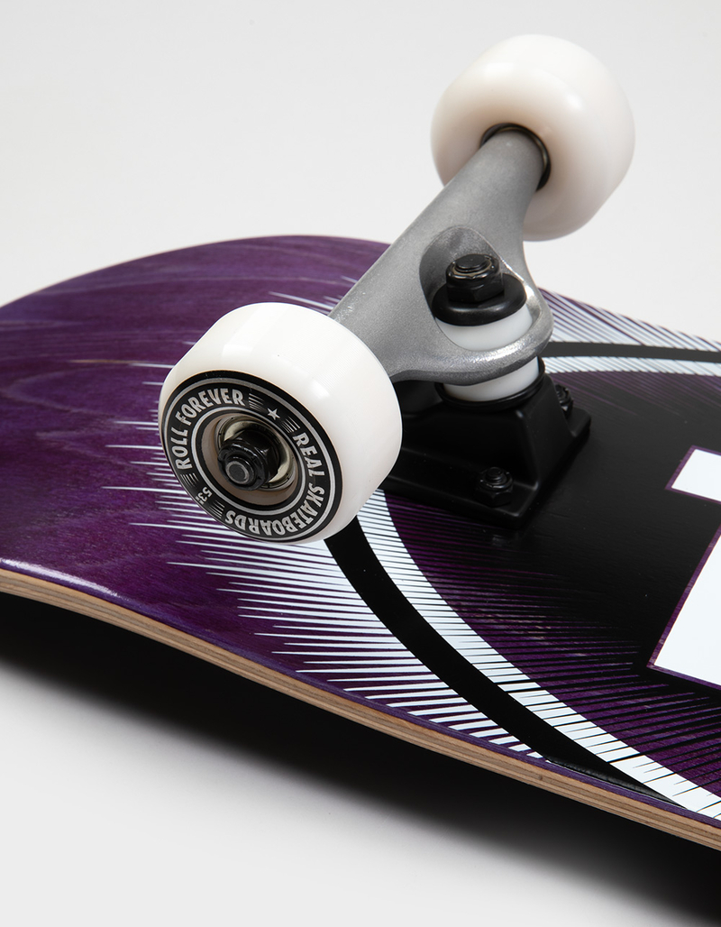 REAL SKATEBOARDS Eclipse Oval 7.3" Complete Skateboard - PURPLE - 7.3 ...