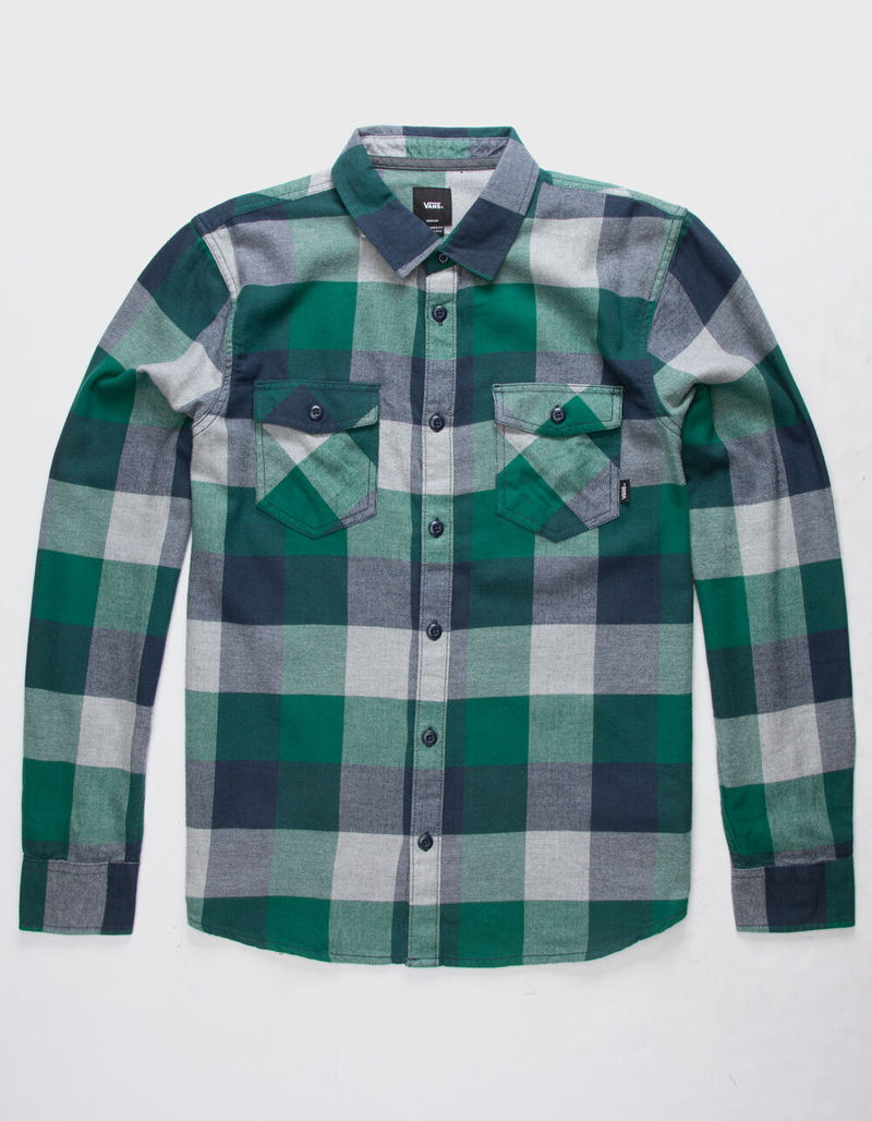 VANS Box Mens Flannel Shirt - GREEN - XL | Tillys