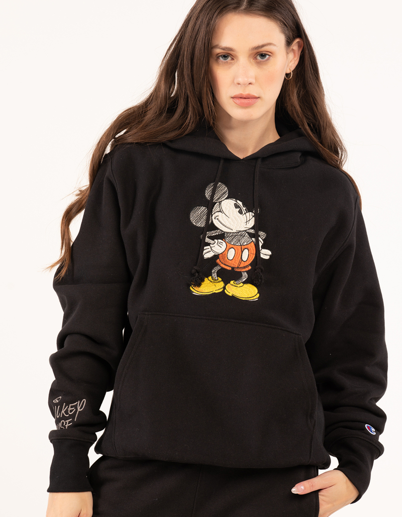 CHAMPION x Disney Mickey Mouse Womens Hoodie - BLACK | Tillys