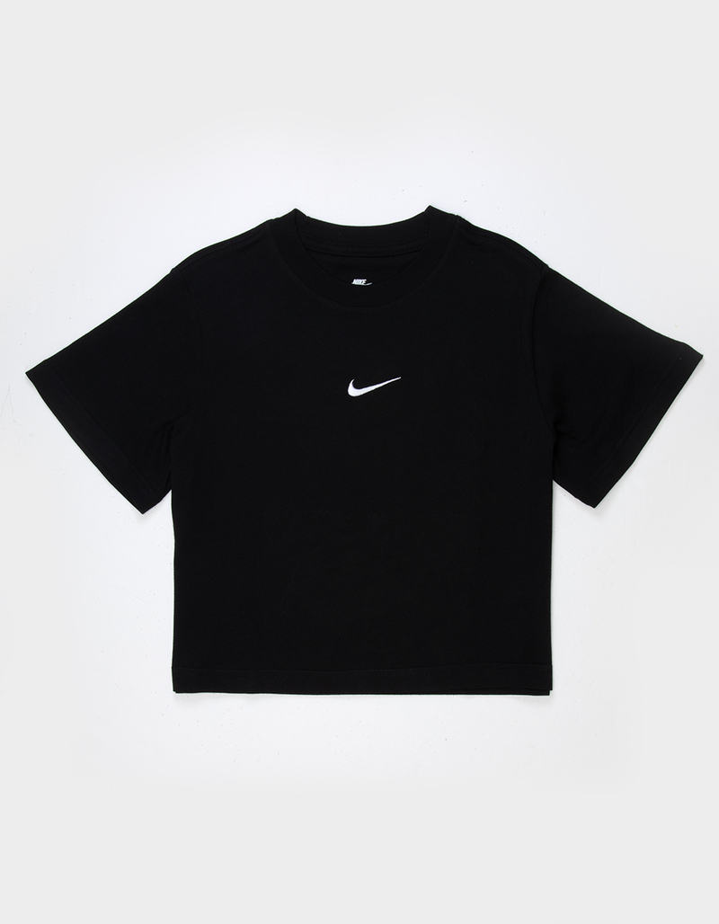 NIKE Sportswear Essential Girls Boxy Tee - BLACK | Tillys