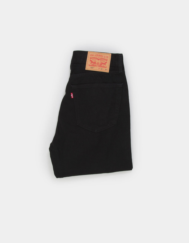 LEVI'S 555 Relaxed Straight Mens Jeans - Deep Thoughts Rinse - RINSE - 38x32 | Tillys