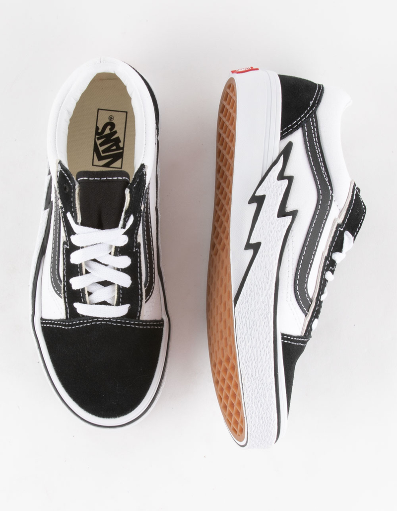 VANS Old Skool Bolt Kids Shoes - WHT/BLK - 9.5 | Tillys