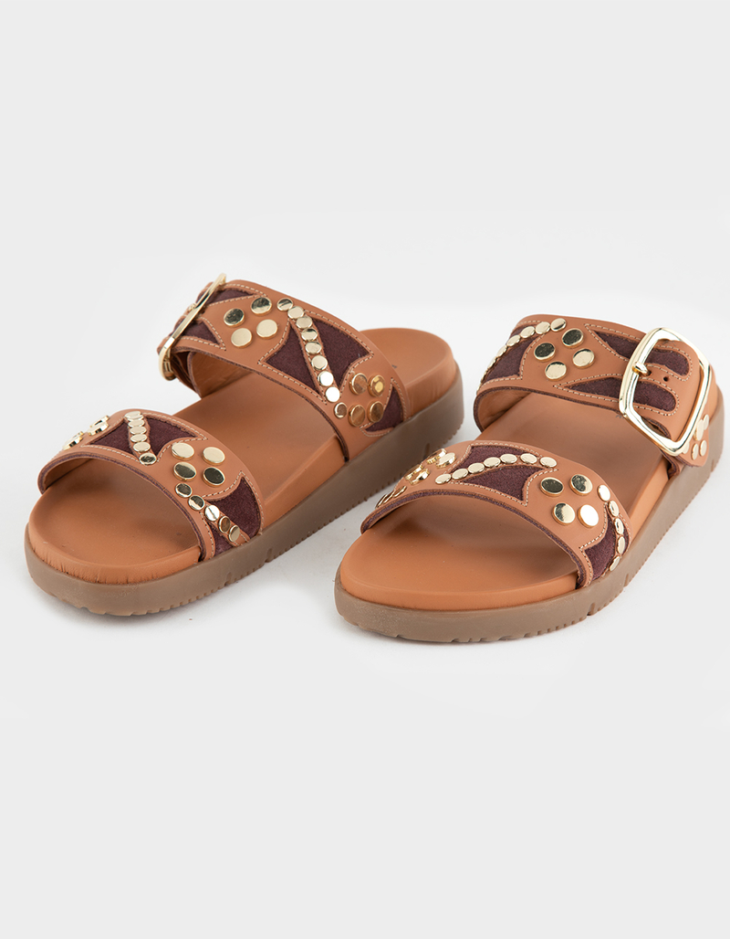 FREE PEOPLE Revelry Studded Womens Sandals - COGNAC | Tillys