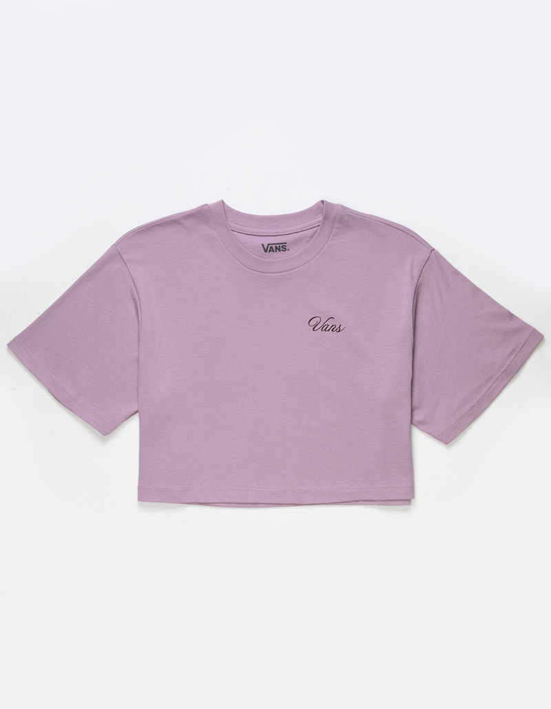 VANS Fallen Girls Crop Tee - LAVENDAR | Tillys