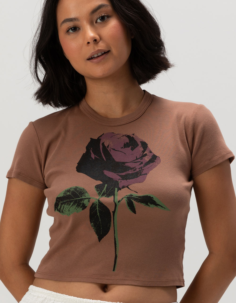 RSQ Womens Rose Baby Tee - LIGHT BROWN | Tillys