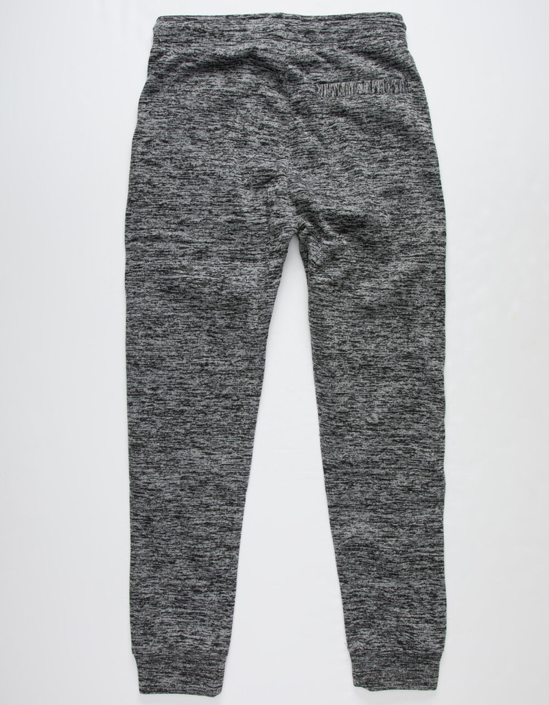 BURNSIDE Zip Pocket Heather Black Mens Jogger Pants - HEATHER BLACK - S ...