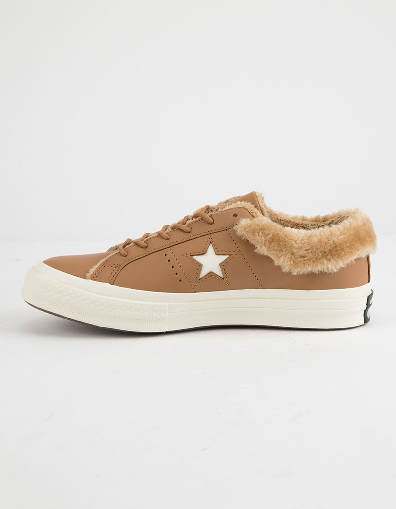 CONVERSE One Star Ox Fur Caramel Womens Shoes - COGNAC - 9 | Tillys