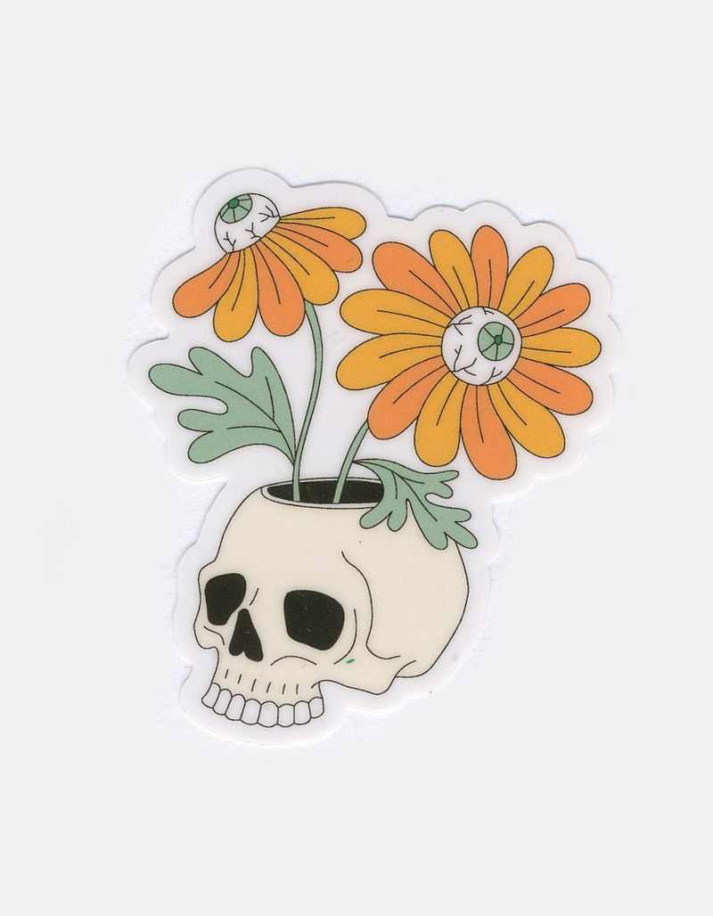 STICKER CABANA Skull Flower Sticker - MULTI - ONE SIZE | Tillys