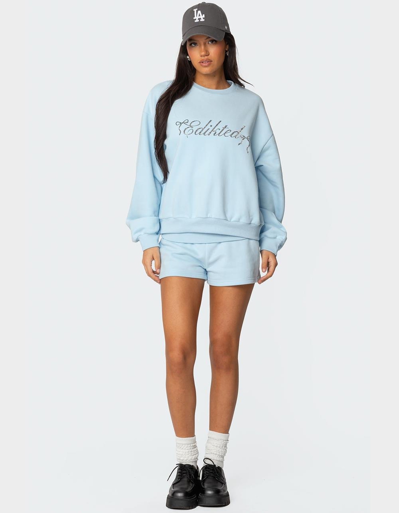 EDIKTED Super Edikted Oversized Sweatshirt - LIGHT BLUE - S | Tillys