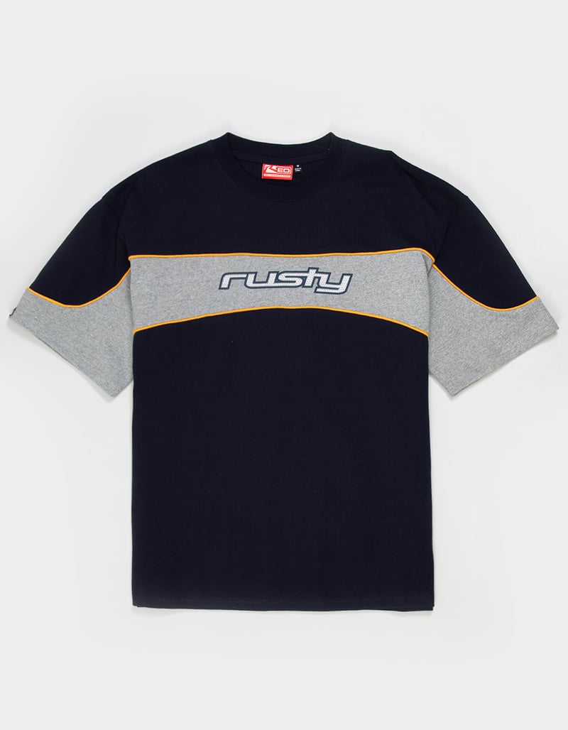 RUSTY Kinetic Mens Oversized Heavyweight Tee - NAVY - S | Tillys