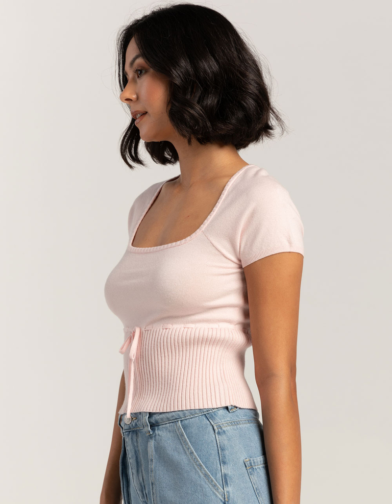 RSQ Womens Ribbon Rib Sweater - PINK | Tillys