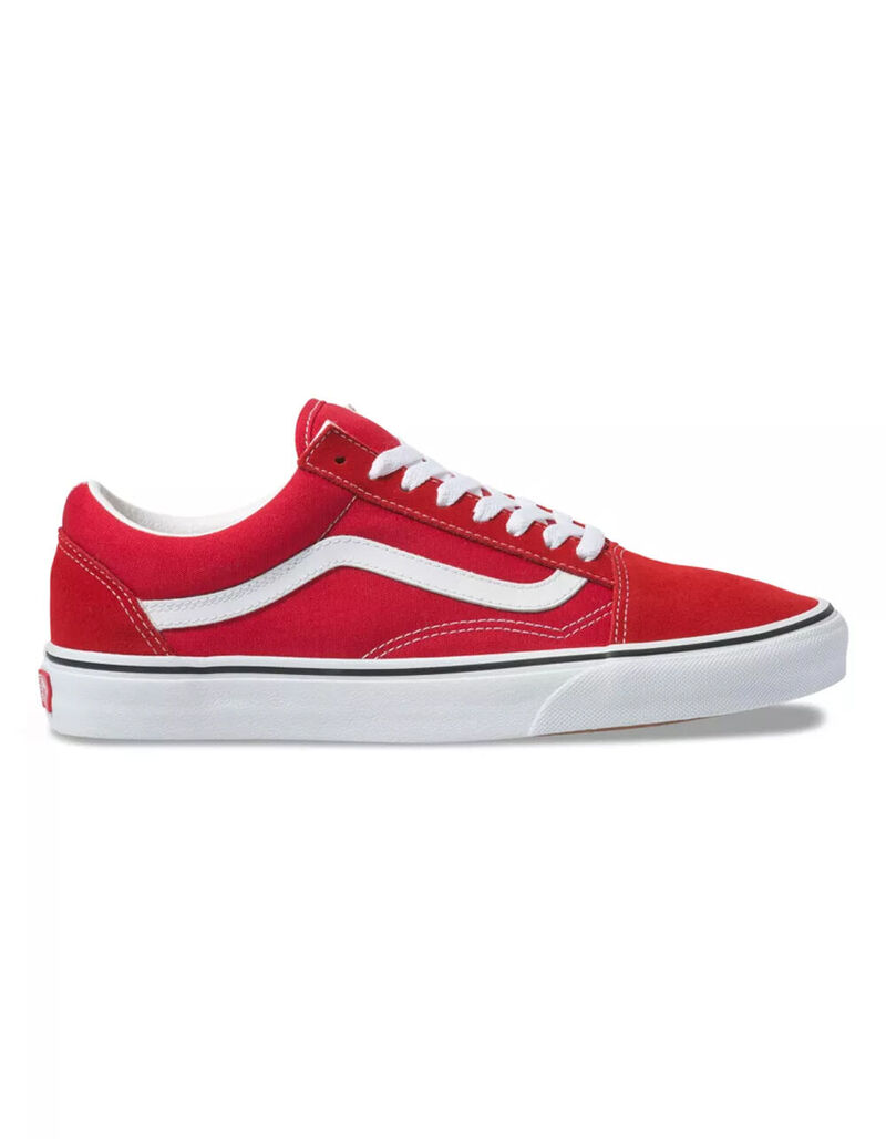 VANS Old Skool Racing Red & True White Shoes - RED - 351355300