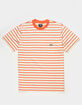 OBEY River Stripe Mens Pocket Tee - ORANGE | Tillys