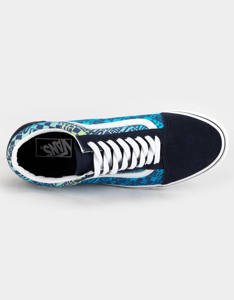 VANS Logo Flame Old Skool Mens Shoes - BLUE COMBO | Tillys