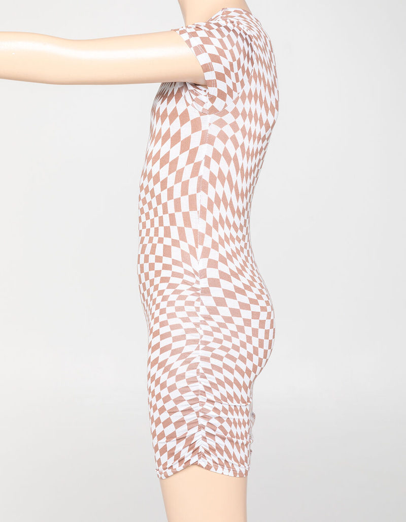 FULL TILT Cinch Checker Girls Dress - BROWN COMBO | Tillys