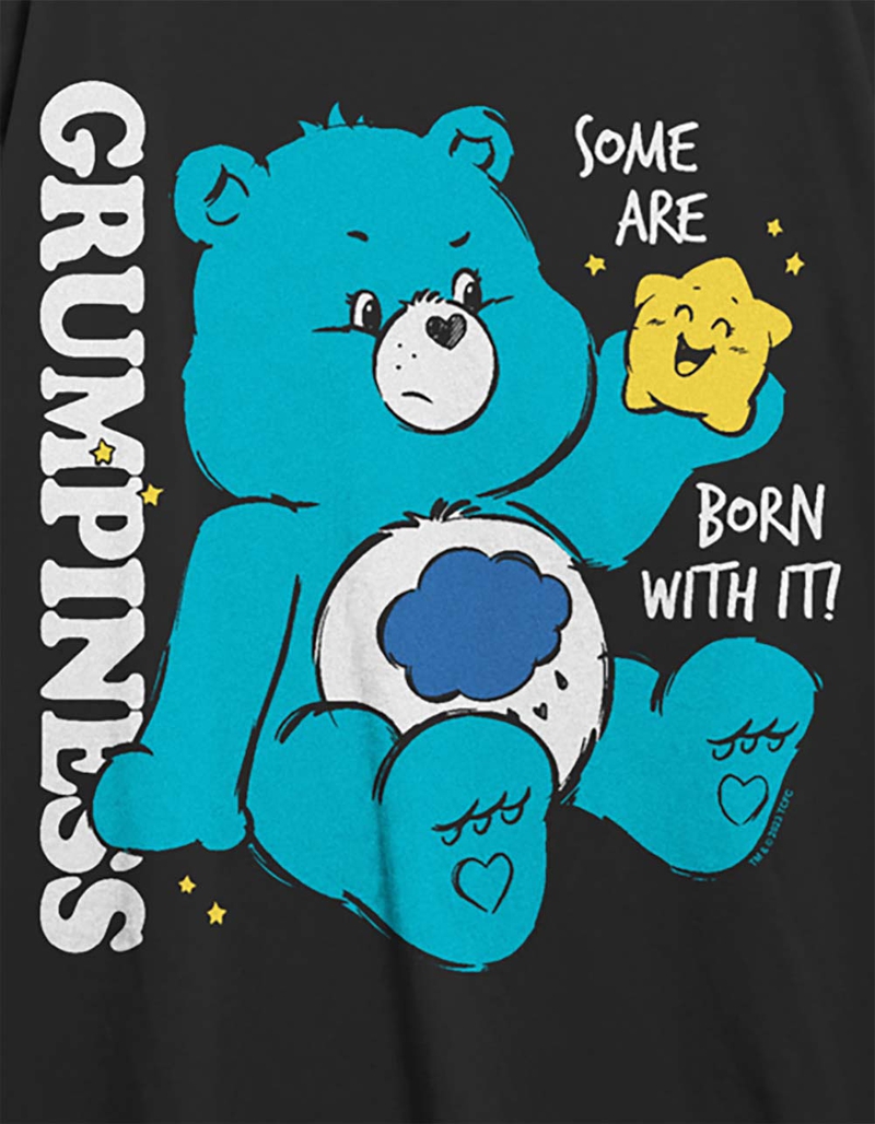 CARE BEARS Born Grumpy Bear Unisex Oversized Tee - BLACK | Tillys