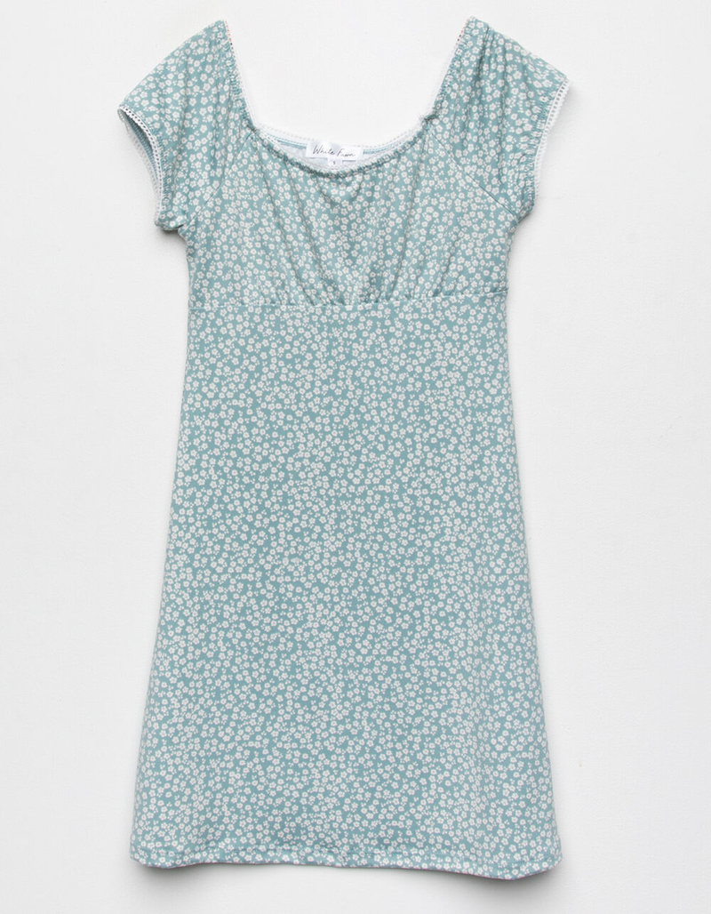 WHITE FAWN Emma Girls Ditsy Floral Dress - SAGE | Tillys