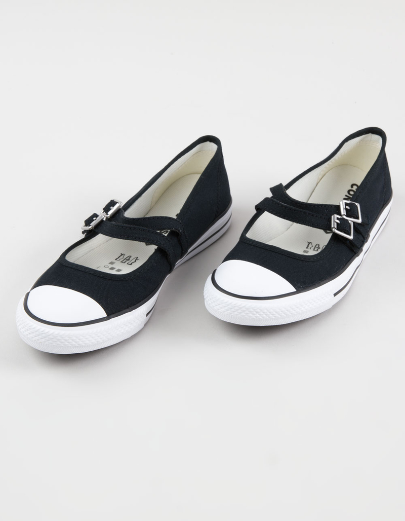 CONVERSE Chuck Taylor All Star Dainty Mary Jane Womens Shoes - BLK/WHT ...