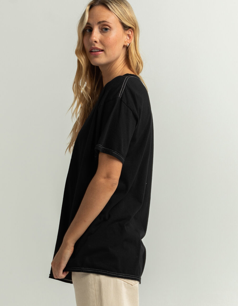 FULL TILT Teddy Bear Oversized Womens Tee - BLACK - XS | Tillys