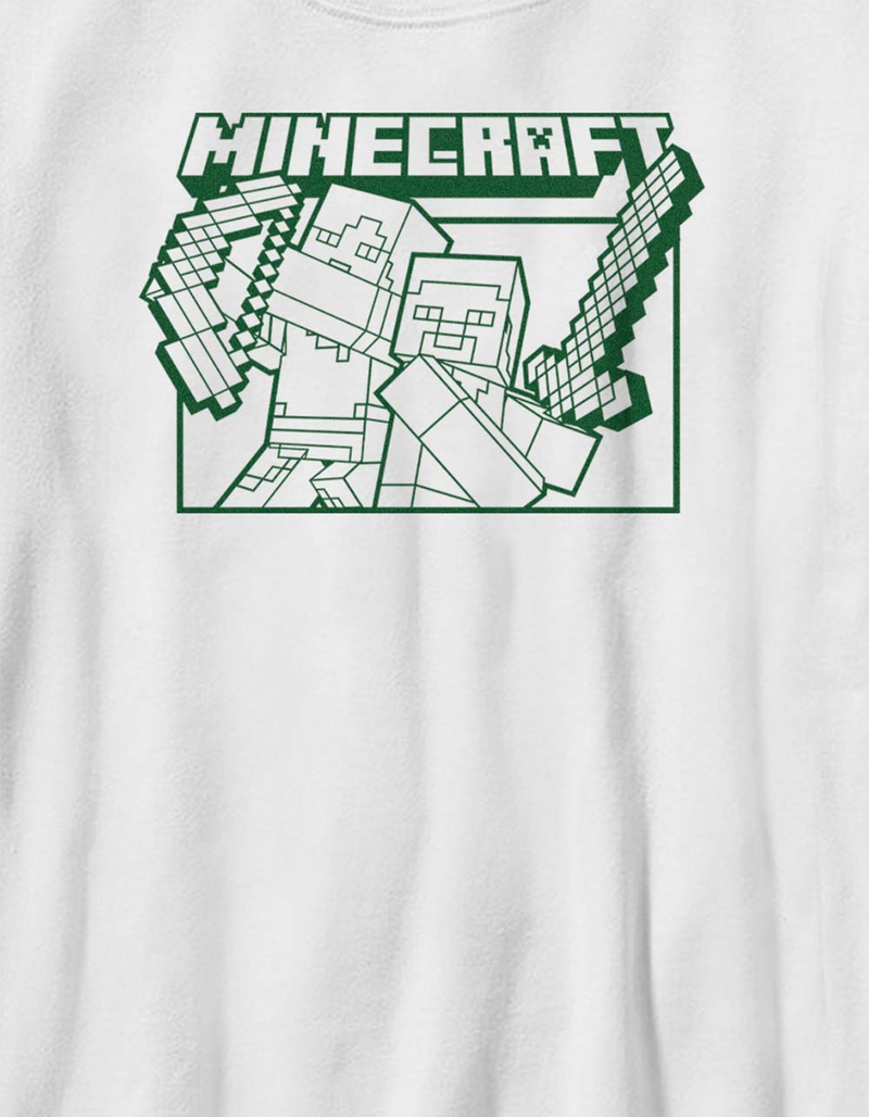 MINECRAFT Action Poses Unisex Kids Tee - WHITE - XS | Tillys