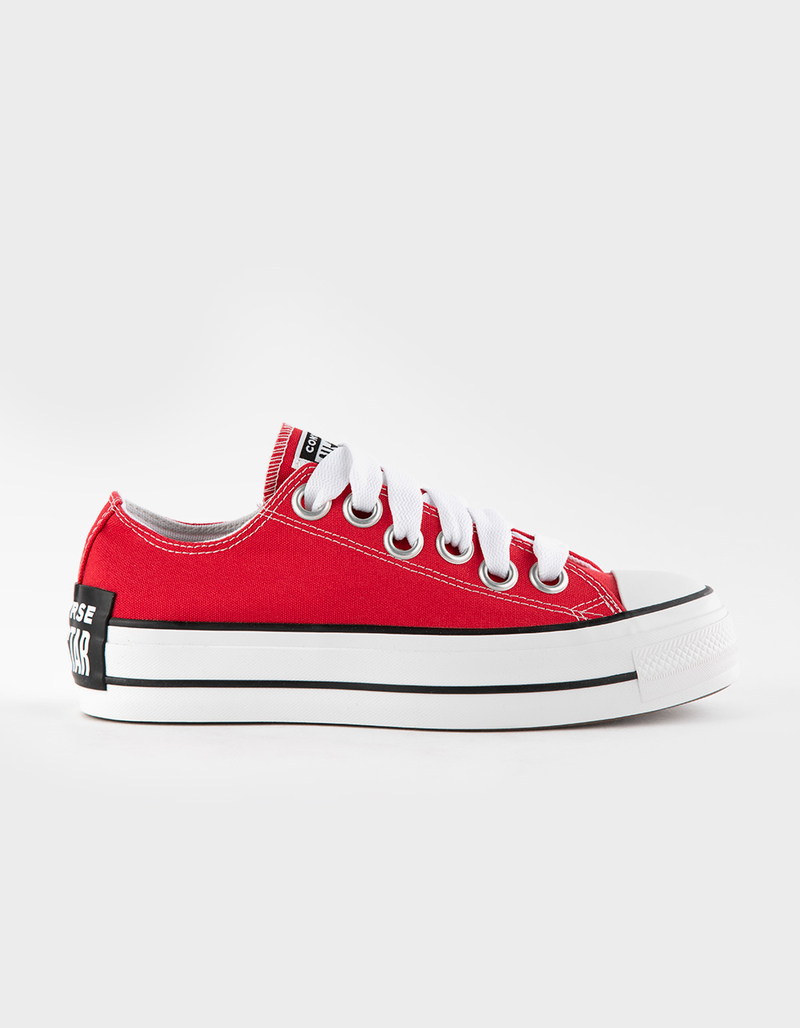 CONVERSE Chuck Taylor All Star Lift Sketch Womens Platform Shoes - RED ...