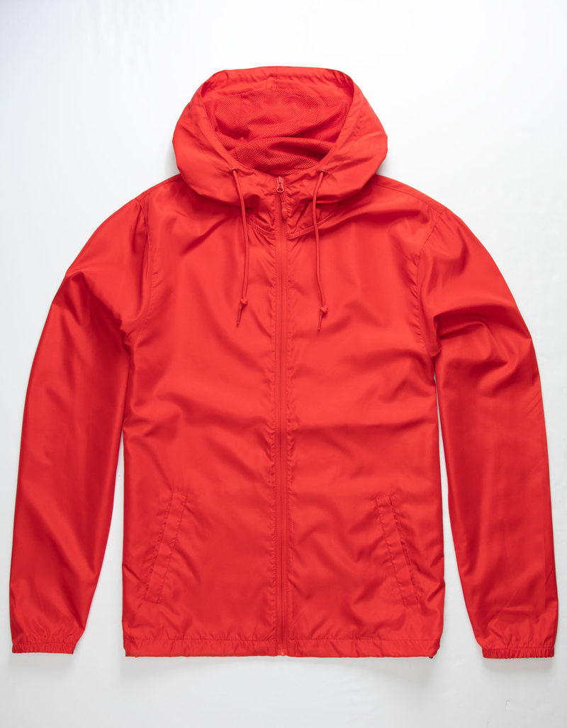 INDEPENDENT TRADING COMPANY Lightweight Red Mens Windbreaker Jacket ...