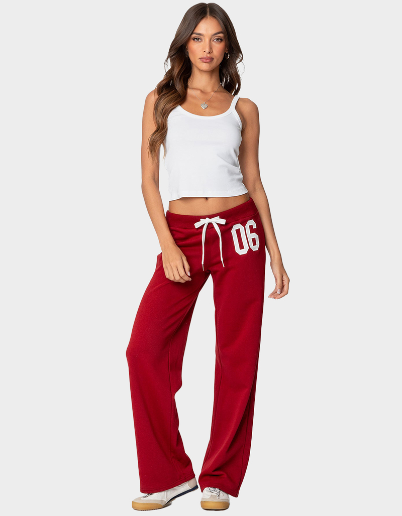 EDIKTED 06 Sweatpants - DK RED | Tillys
