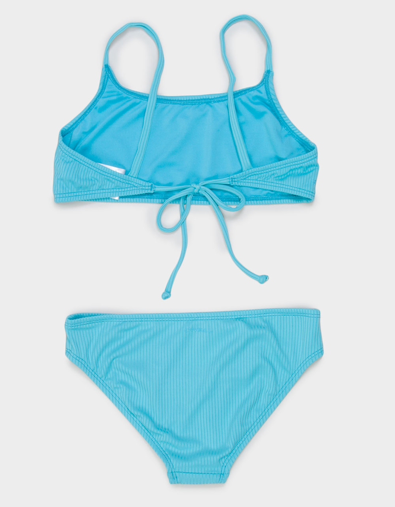 O'NEILL Dawnbreak Rib Girls Tie Back Bralette Bikini Set - BLUE | Tillys