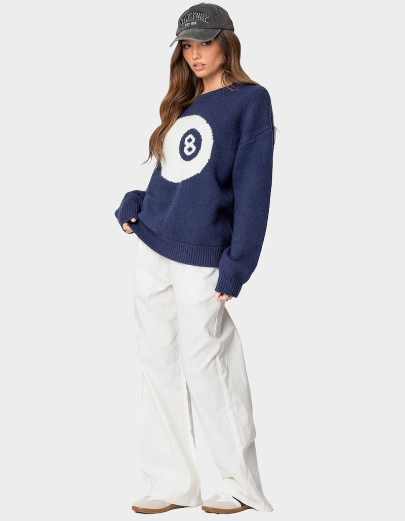 EDIKTED Magic 8 Oversized Chunky Knit Sweater - NAVY | Tillys