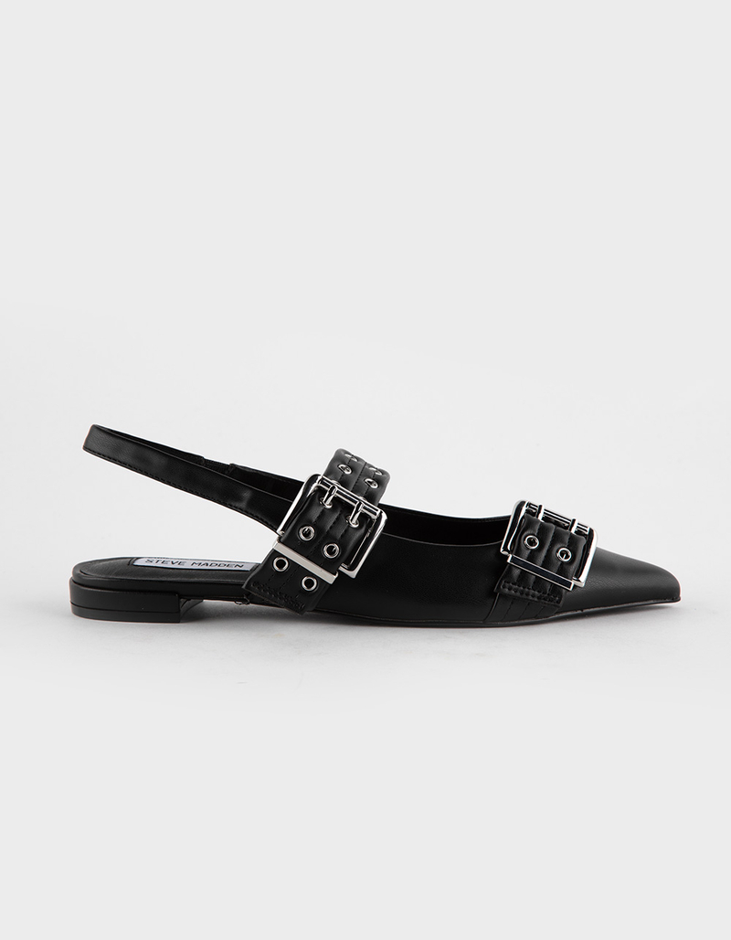 STEVE MADDEN Kissable Womens Slingback Pointy Flats - BLACK | Tillys
