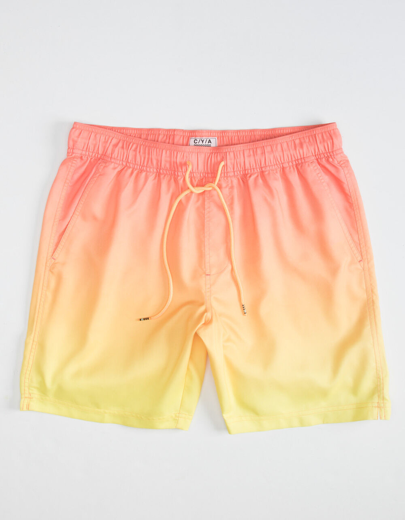 CYA Water Change Magic Banana Fade Mens Shorts - PINK/YELLOW - L | Tillys