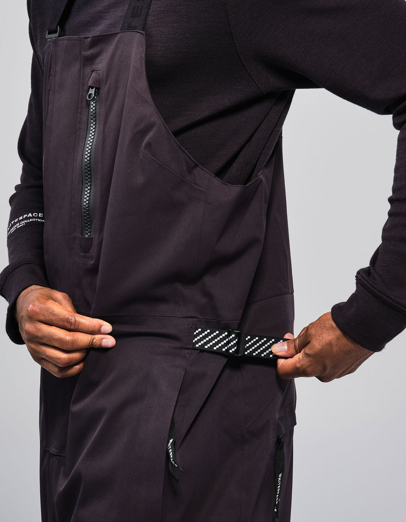 WHITESPACE 2L Cargo Insulated Mens Bib Snow Pants - BLACK - M | Tillys