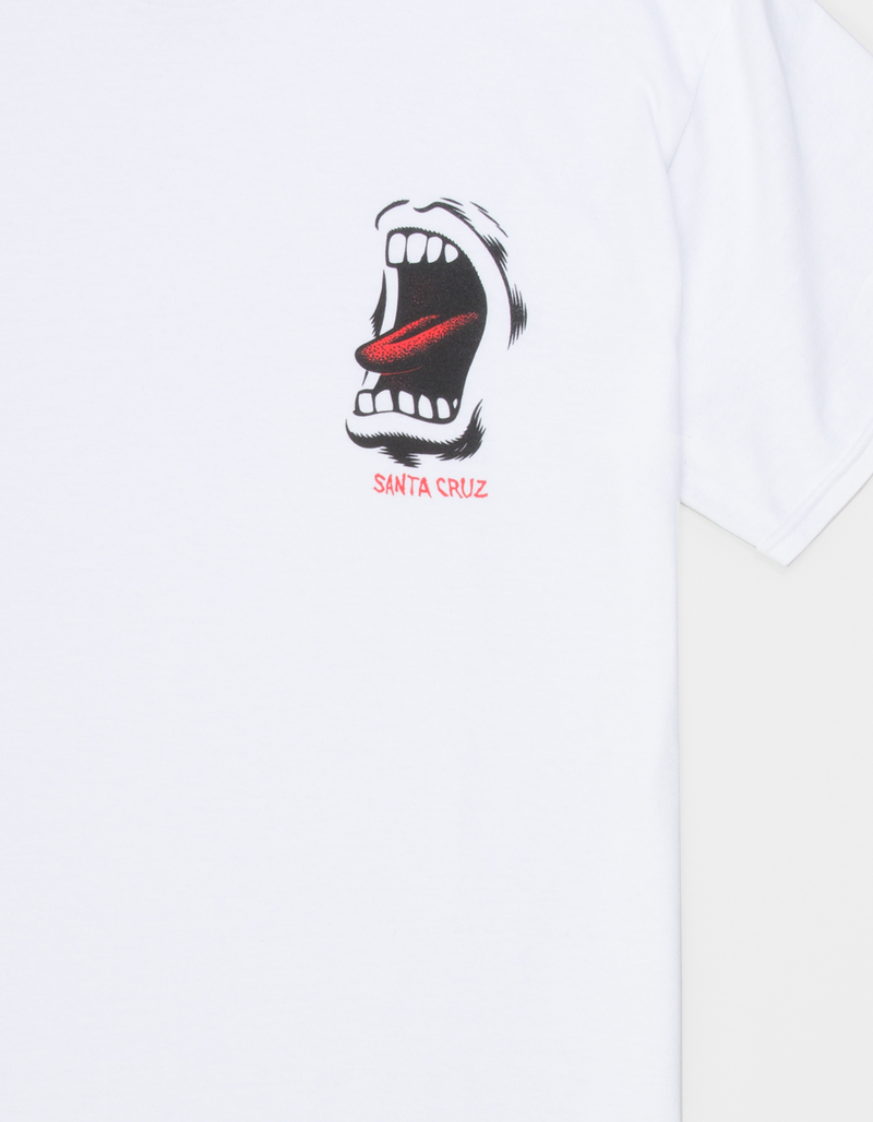 SANTA CRUZ Screaming Mouth Chest Mens Tee - WHITE | Tillys