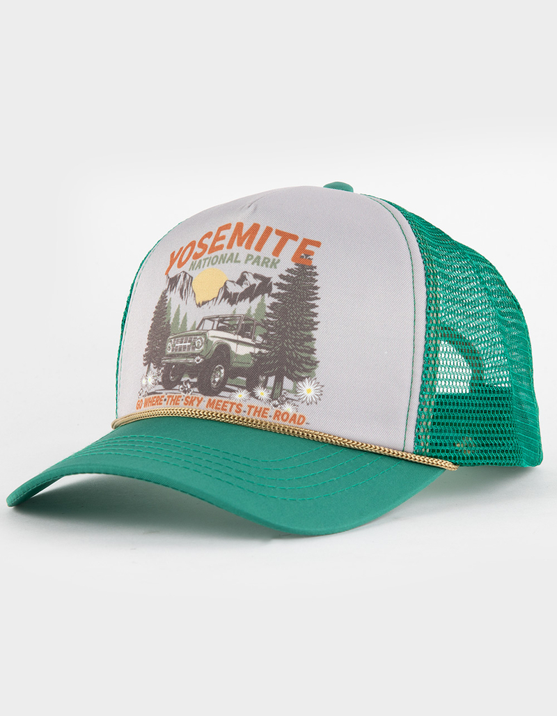 YOSEMITE Mens Trucker Hat - GREEN COMBO - ONE SIZE | Tillys