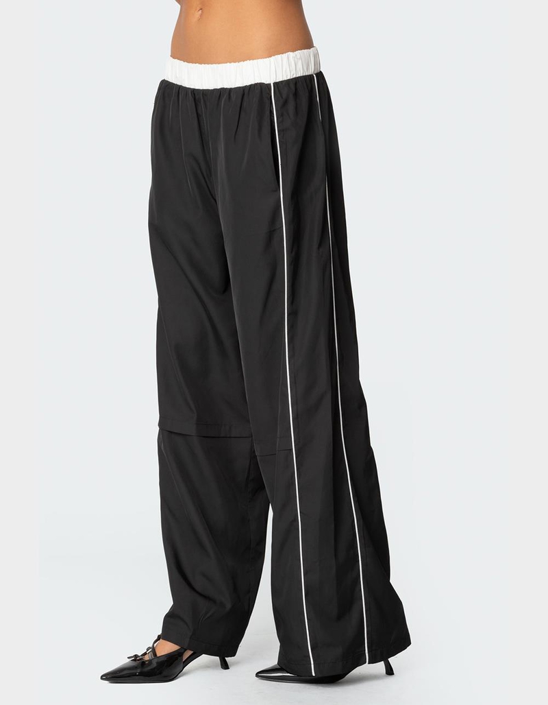 EDIKTED Ofir Nylon Track Pants - BLACK - L | Tillys