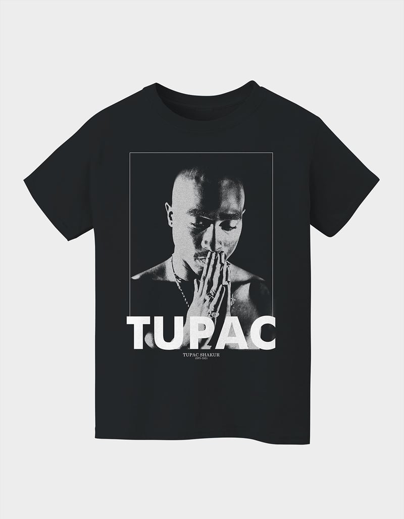 TUPAC Praying Hands Unisex Kids Tee - BLACK | Tillys